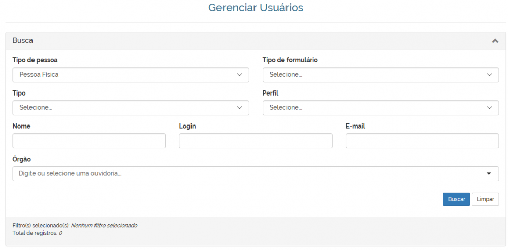 2.3 Usuários - Wiki CGU